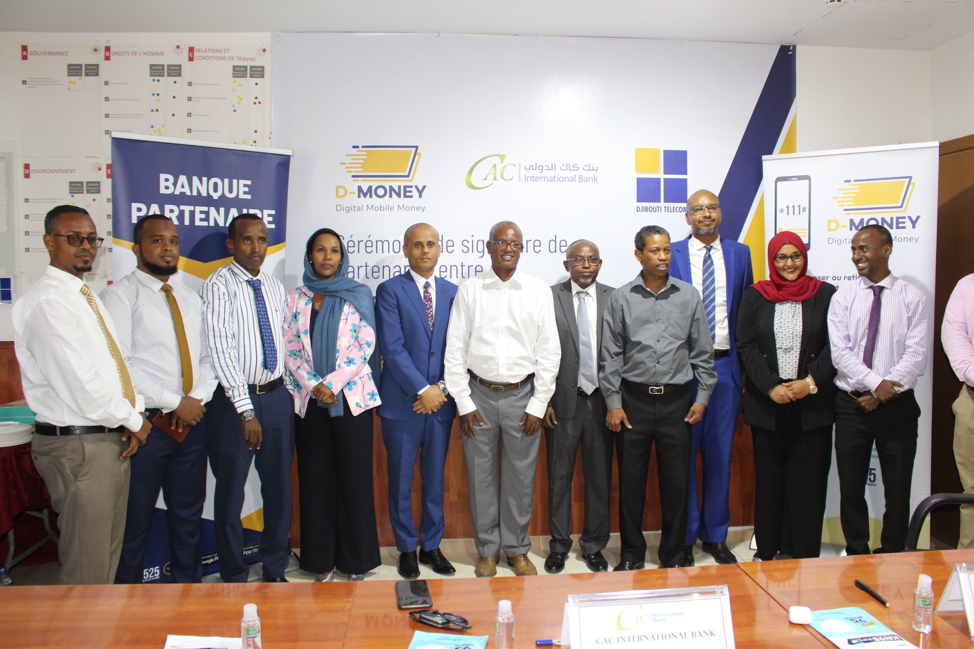 Nouveau partenariat !!! D-MONEY – CAC International Bank – D-Money